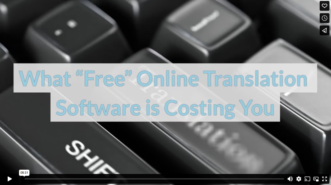 What "Free" Online Translation Software is Costing You